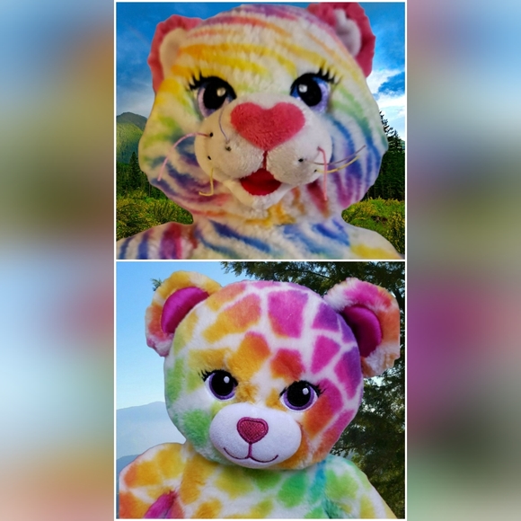 Build-A-Bear | Toys | Bab Bundle Set Of 2 Multi Color Bab Plushes Stuff ...